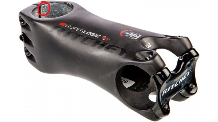 Klemmspuren in Carbongabelschaft | Rennrad-News.de